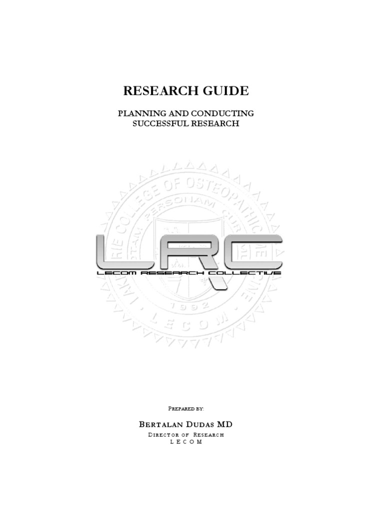 Research Guide: Planning and Conducting Successful Research | PDF ...