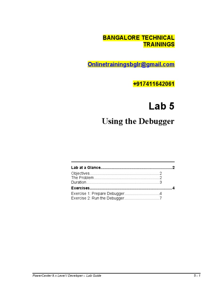05 Lab Debugger | PDF | Software | System Software
