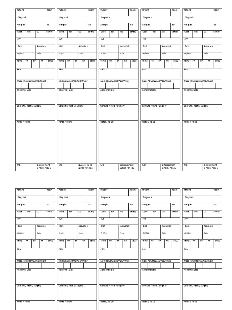 5 PT Brain Sheet Back To Back | PDF