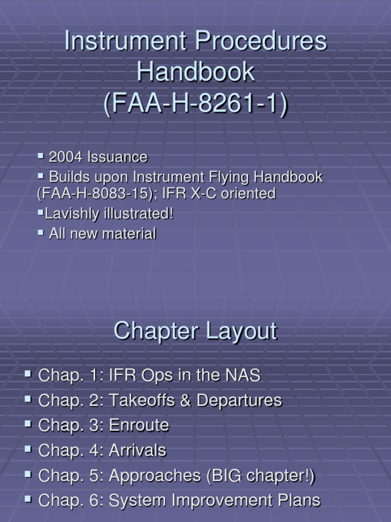 FAA Instrument Procedures Handbook 2004 | PDF