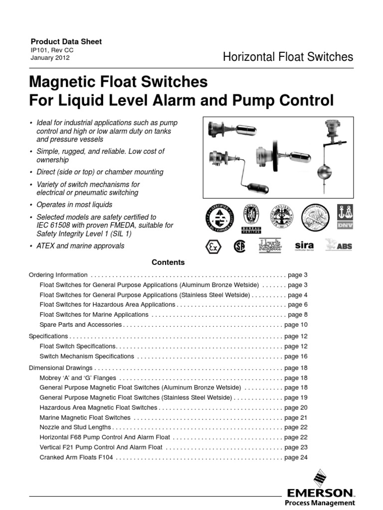Interruptores de Nível Mobrey | Download Free PDF | Switch | Mechanical Engineering