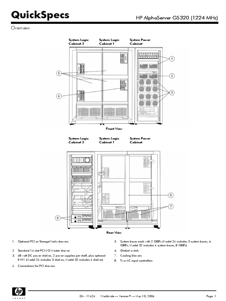 HP Alphaserver Gs320 1224mhz | PDF | Central Processing Unit | Computer ...