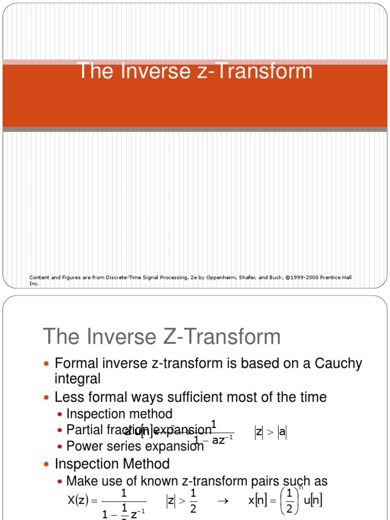 The Inverse Z-Transform | PDF | Geometry | Teaching Mathematics