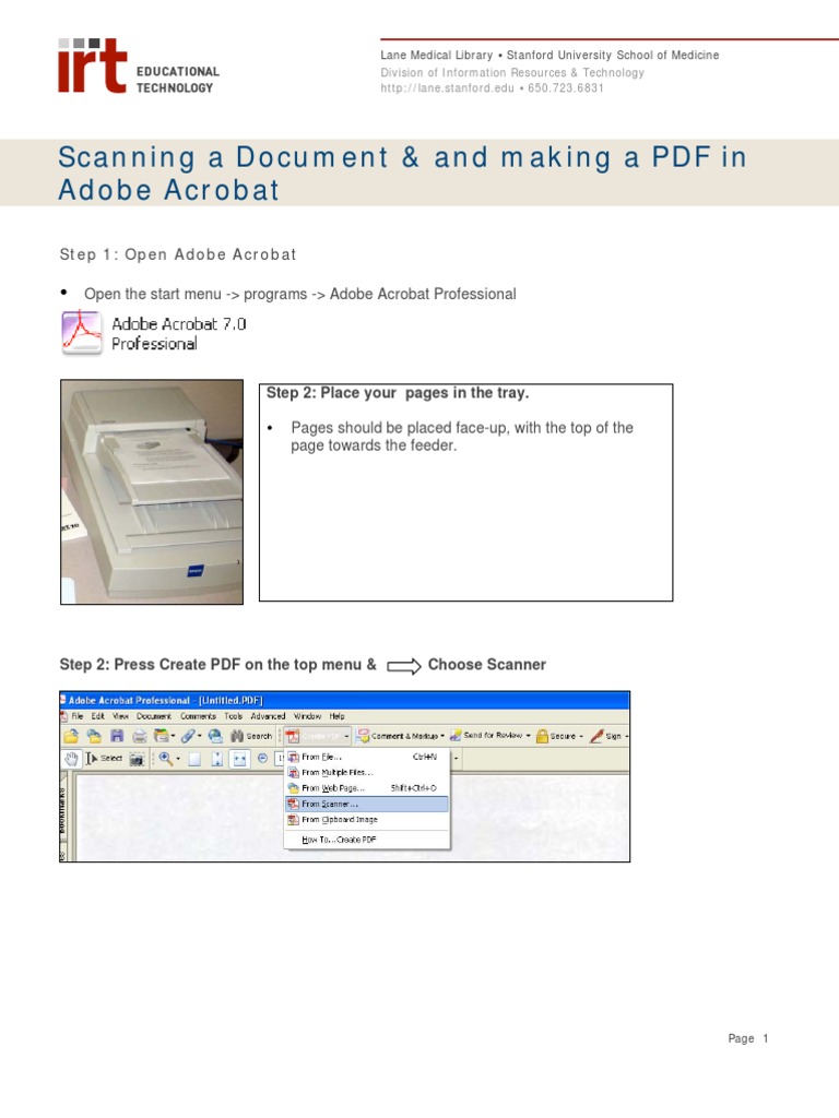 Scanning & PDF Creation Guide | PDF | Career & Growth | Computers
