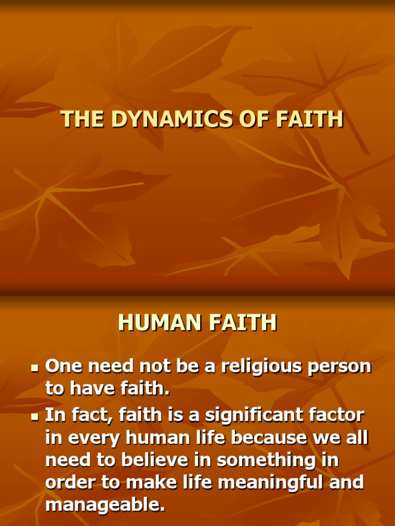 Dynamics of Faith | PDF | Revelation | Faith