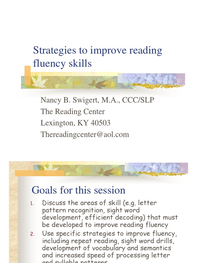 Reading Fluency Strategies Yes | PDF | Stress (Linguistics) | Syllable