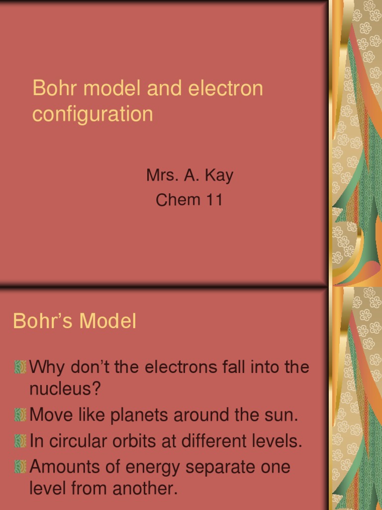 Bohr Model and Electron Configurations | PDF | Atomic Orbital ...