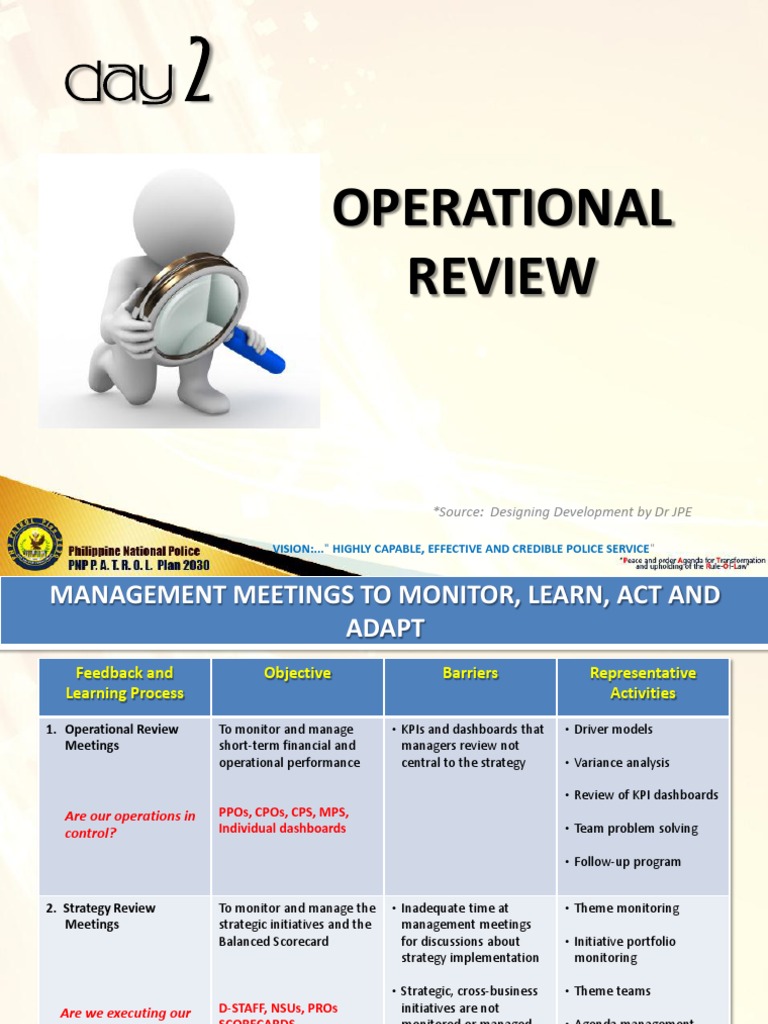 Operational Review: Source: Designing Development by DR JPE | PDF