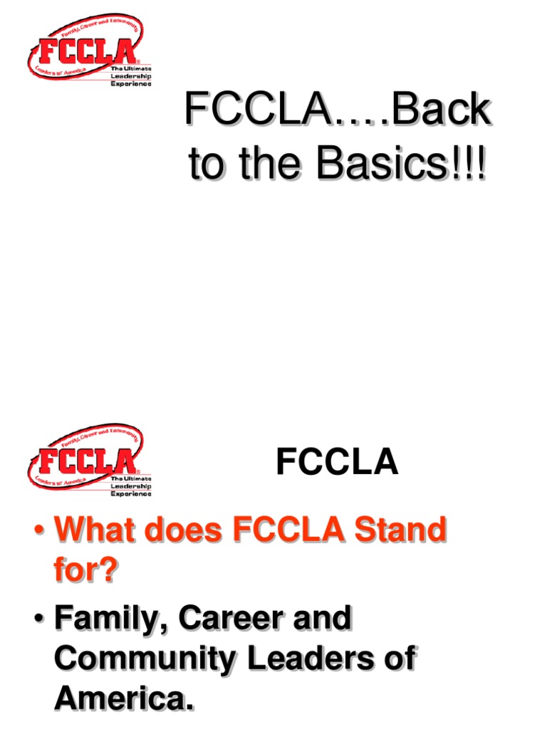 FCCLA Presentation | PDF | Leadership | The United States
