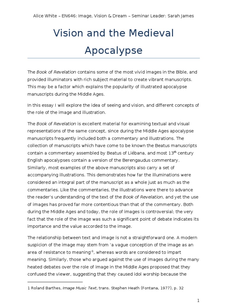 Visions of The Apocalypse Beatus Manuscripts and 13th Century ...