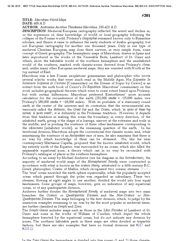 Macrobian | PDF | Ptolemy | Geography