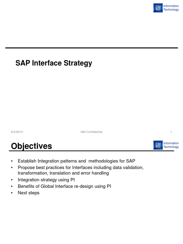 GM Interface Strategy Updated For 7th Jan Review | PDF | Xml Schema ...