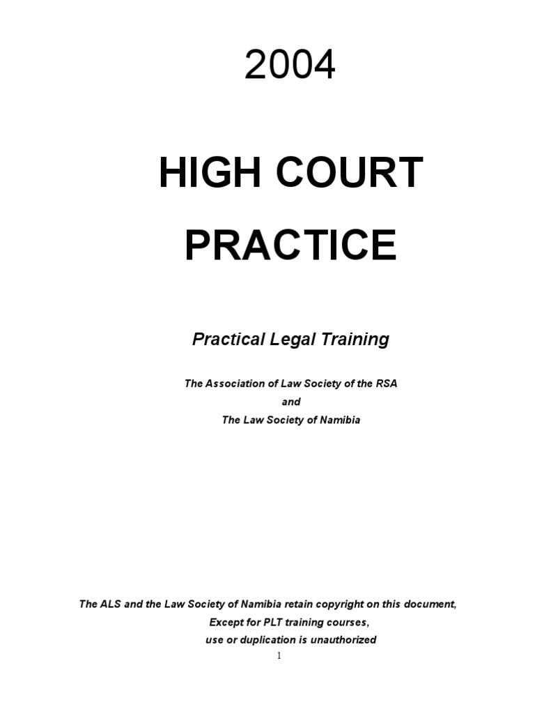 High Court Notes 2004 | PDF | Legal Guardian | Lawyer