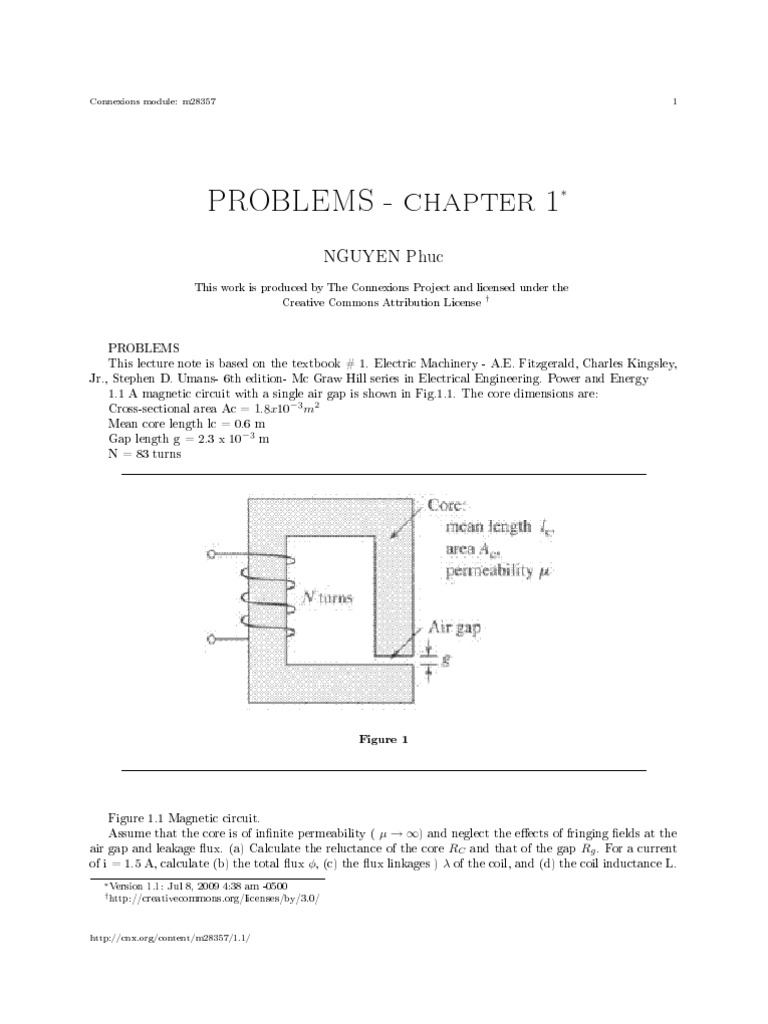 Machines | PDF | Inductor | Inductance