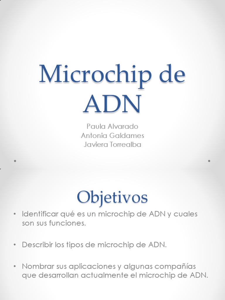 Microchip de ADN | PDF | Adn Microarray | Adn