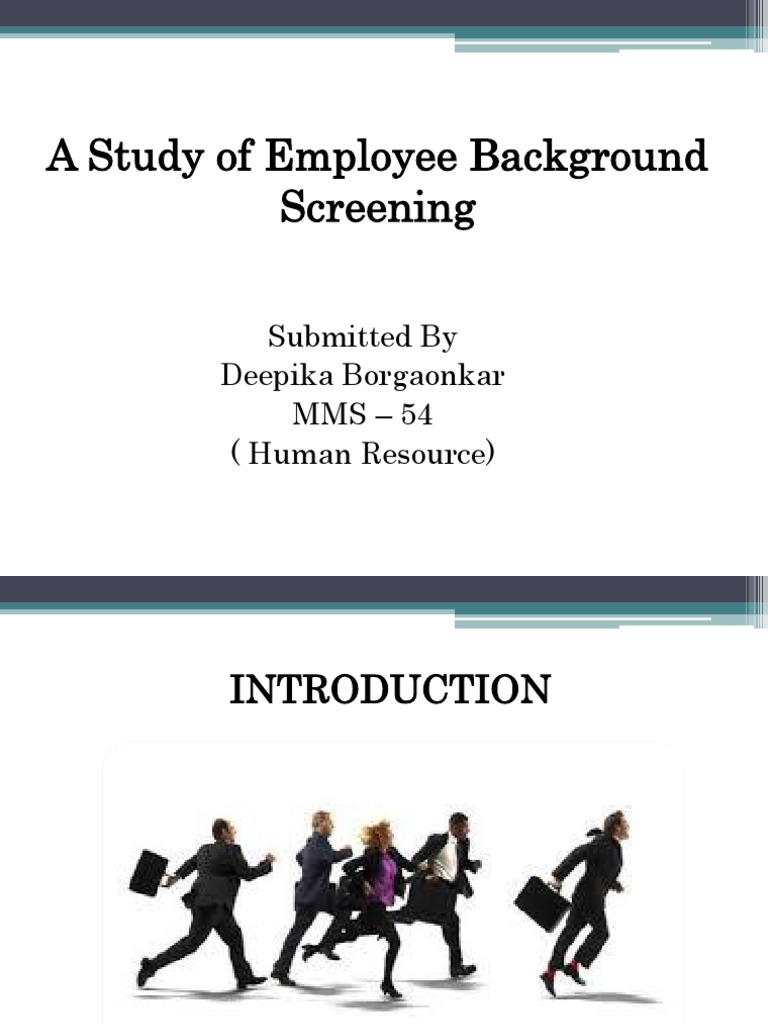 Employee Background Screening | PDF | Background Check | Employment