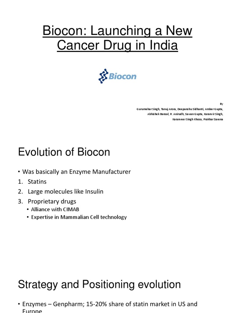 Biocon | PDF | Pharmacy | Health Care