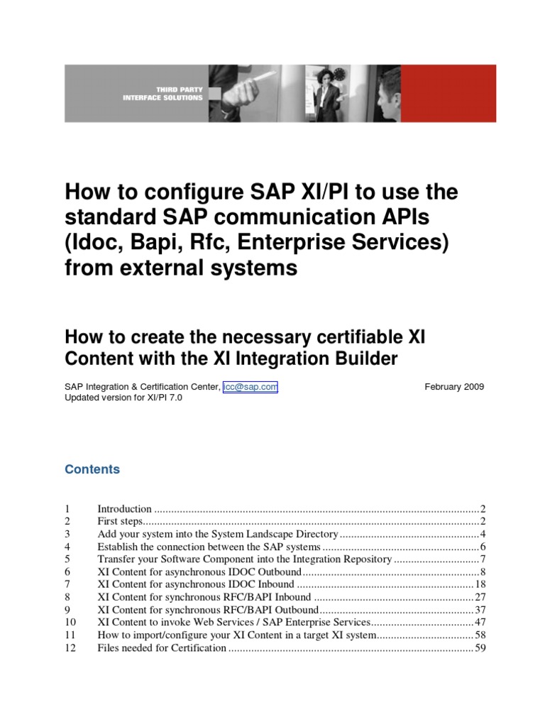 How To Configure SAP XI PI | PDF