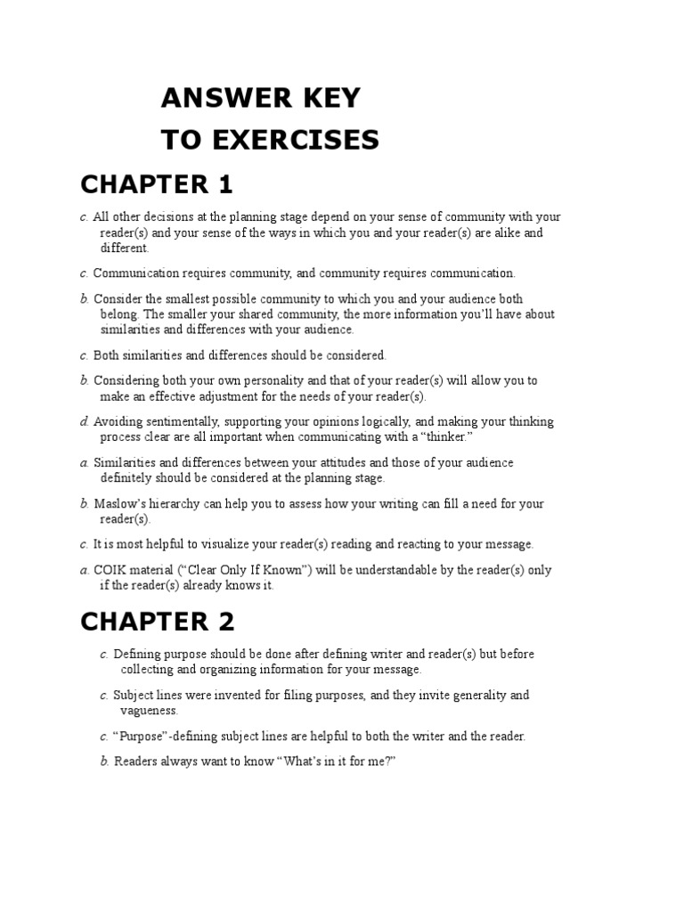 Answer Key To Exercises | PDF | Onomastics | Semiotics