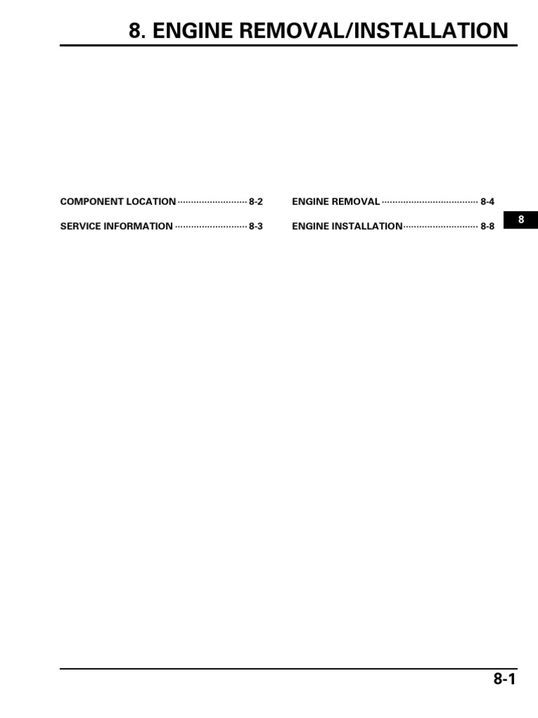 Motorcycle Engine Removal Guide | PDF | Electrical Connector | Nut ...