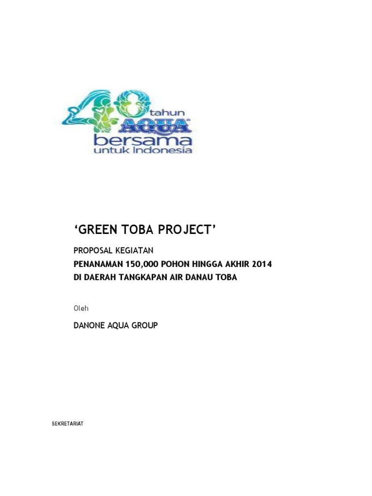 Proposal Danone Aqua Group | PDF