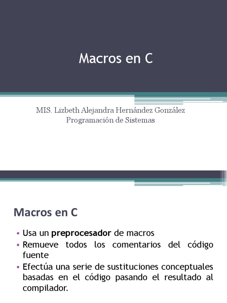 Macros en C y M4 | PDF | Informática | Software