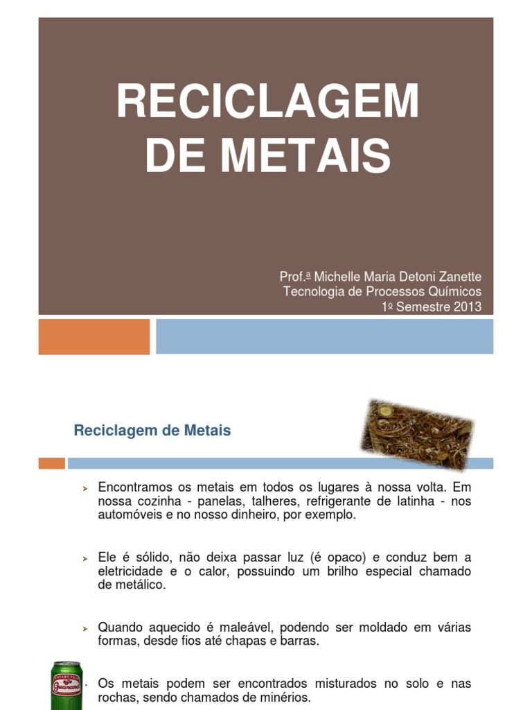 Reciclagem de Metais