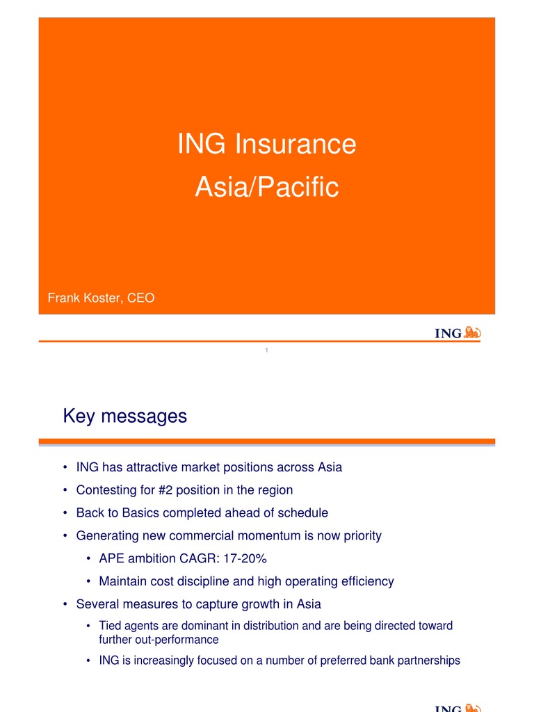 8db6 - ING Insurance - Asia-Pacific | PDF | Ing Group | Insurance