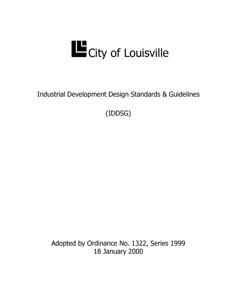 Industrial Development Design Standards & Guidelines | PDF | Storm ...