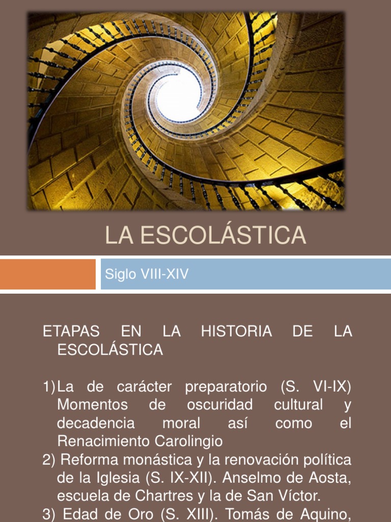 La Escolástica | PDF | Existencia | Filosofía