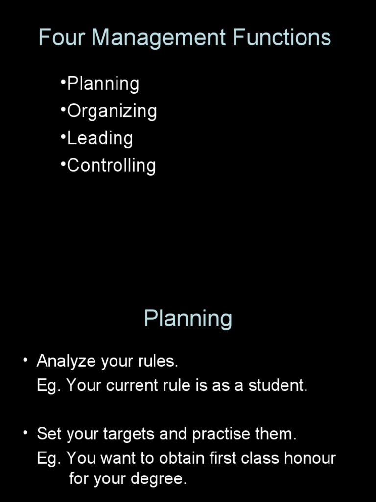 Apply 4 Management Skills POLC in Your Daily Life | PDF