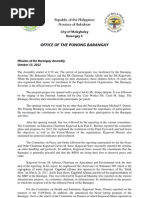 State of Barangay Address: Hon. Manny Guarin | PDF | Business | Social ...