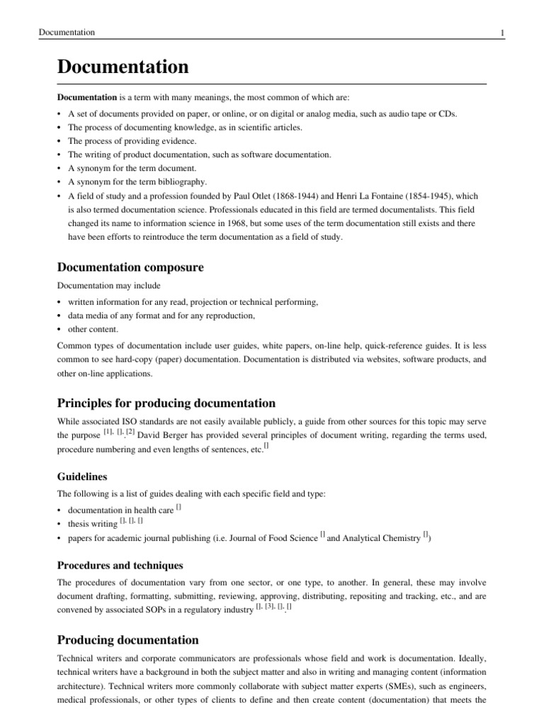Documentation | PDF | Documentation | Science And Technology
