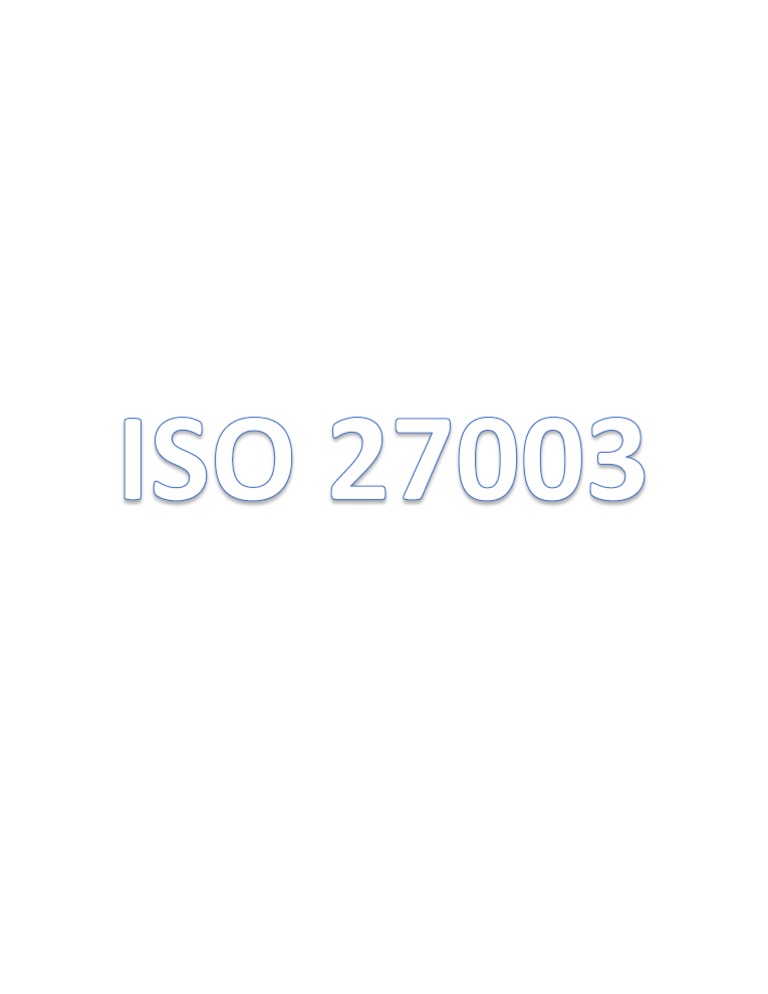 Iso 27003 | PDF