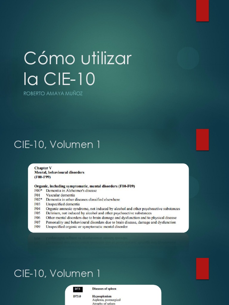 Cómo Utilizar La CIE-10 | PDF