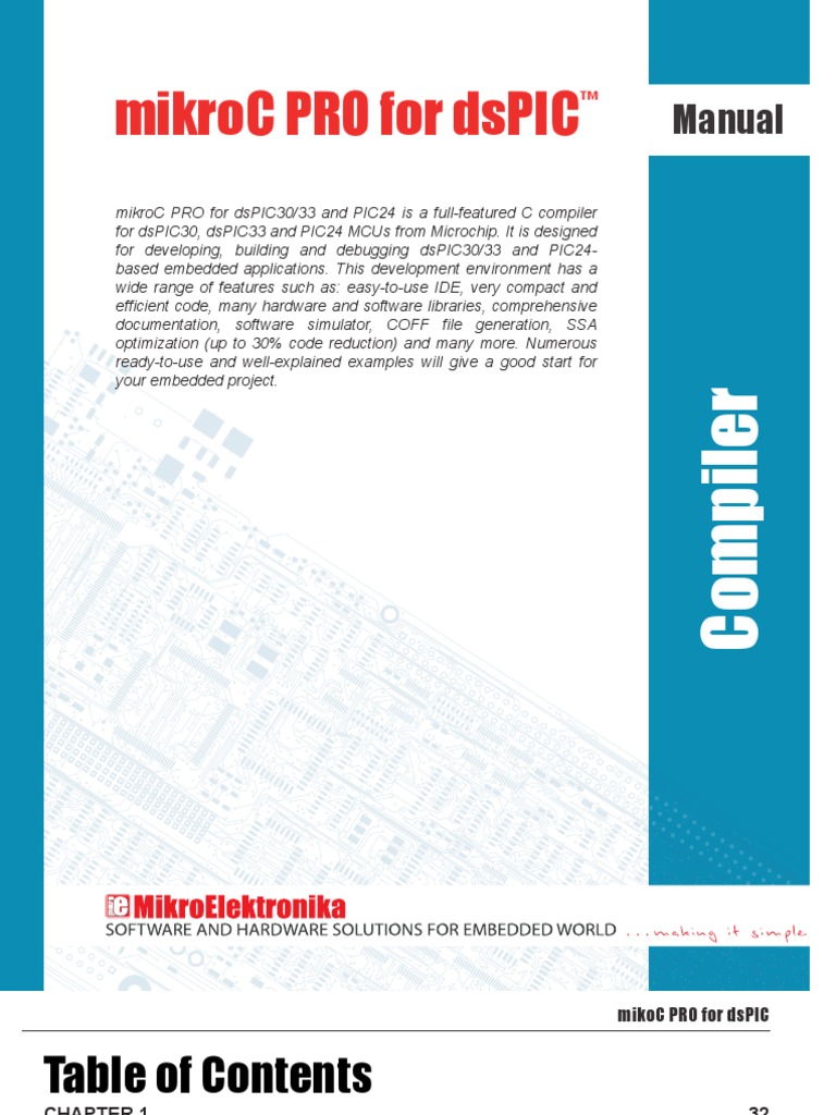 Mikroc Pro For Dspic Manual v100-15136 | PDF | Pic Microcontroller ...