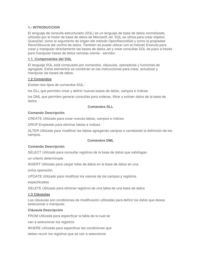 Consulta SQL Base Datos Excel | PDF | SQL | Tabla (base de datos)