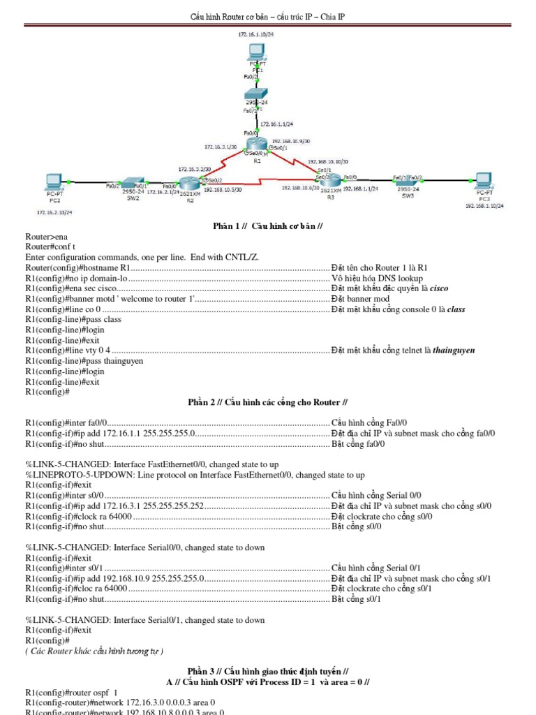 Cau Hinh Router - Cau Truc IP - Chia IP | PDF