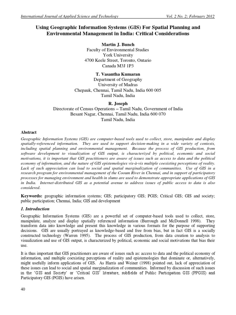GIS Research | PDF