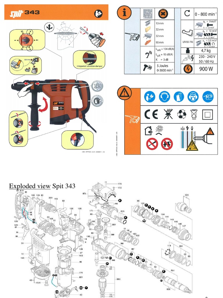 Spit 343 Schema Explodata | PDF | Machines | Mechanical Engineering
