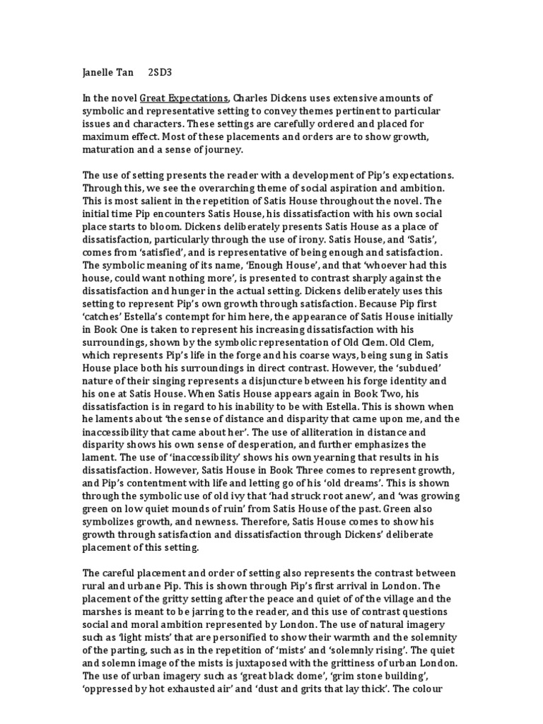 Literary Analysis for Students | PDF | Great Expectations