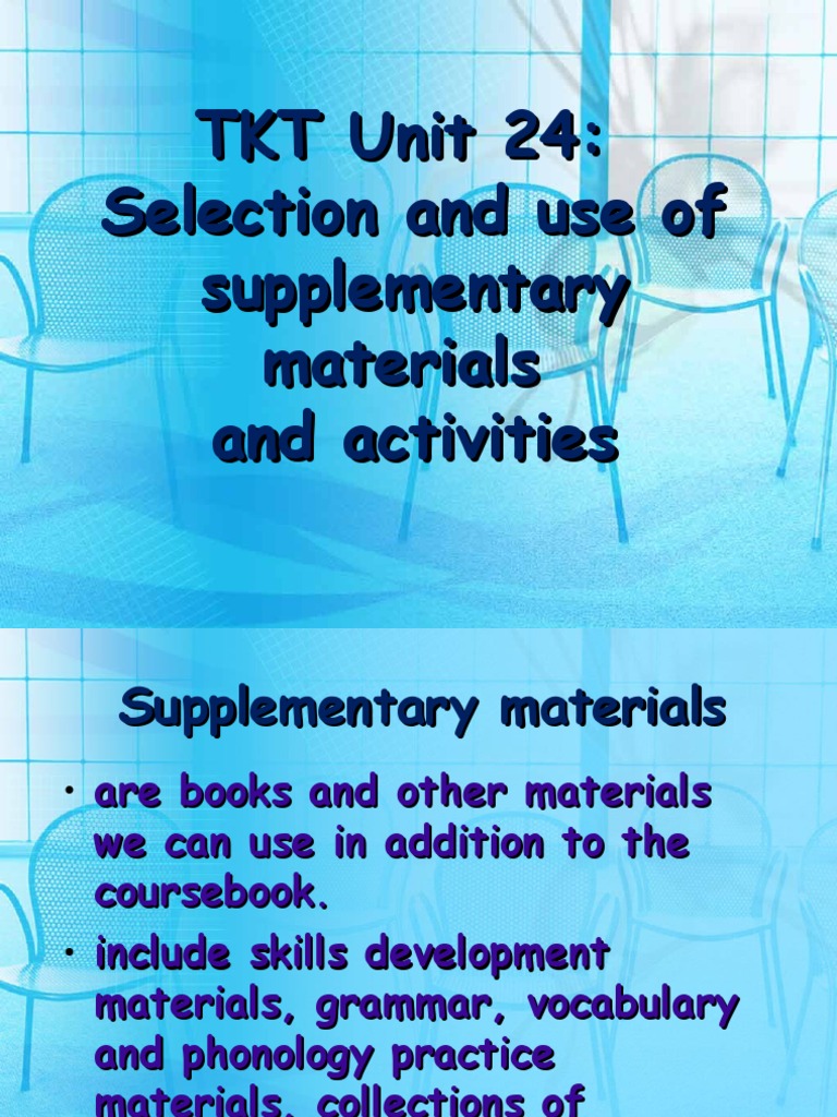 TKT Unit 24 | Download Free PDF | Textbook | Learning