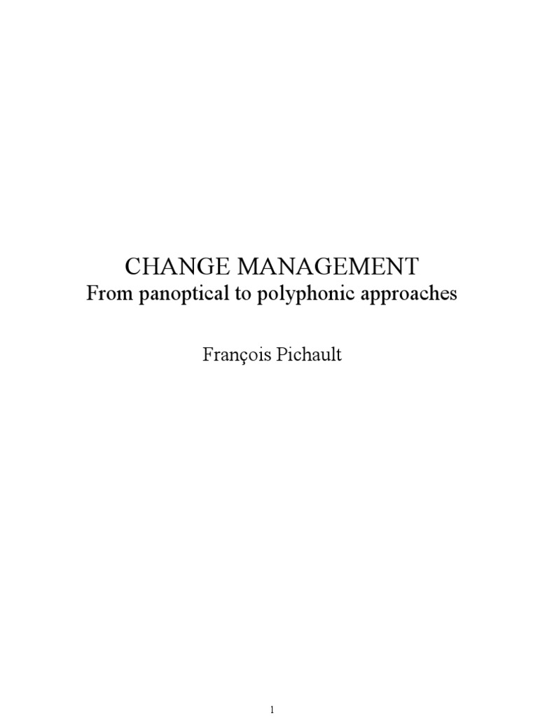 Change Management Book | Download Free PDF | Strategic Management ...
