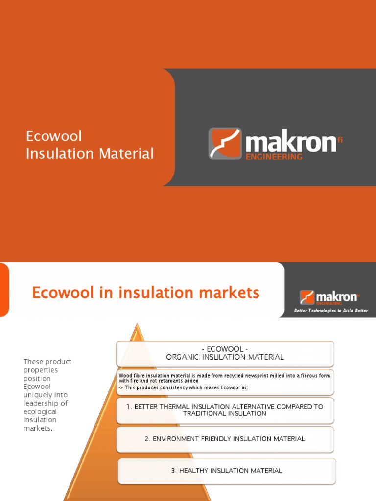 Ecowool Insulation Presentation | PDF | Building Insulation | Thermal ...