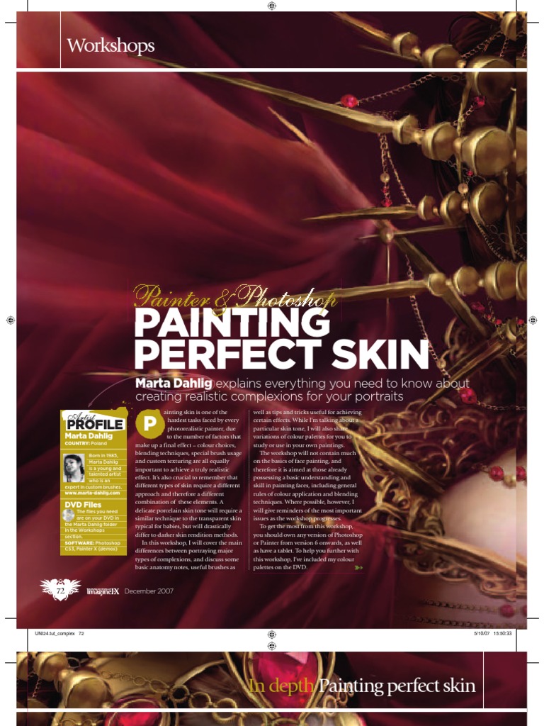 Mastering Skin Tones in Digital Art | PDF | Paintings | Adobe Photoshop