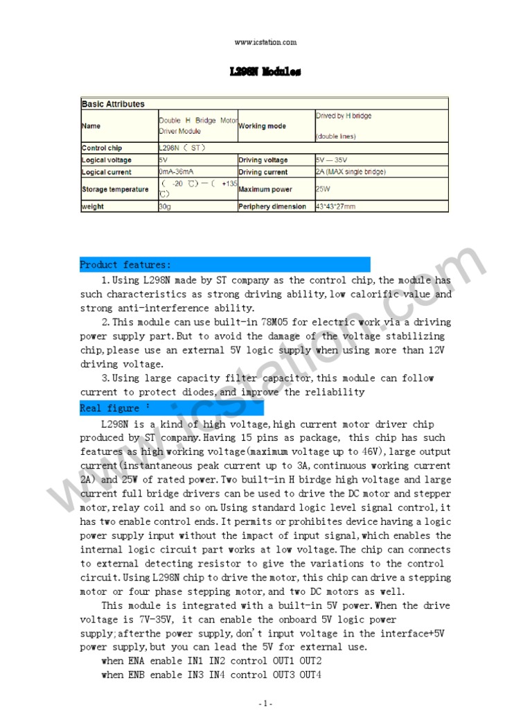 L928N Datasheet | PDF | Electric Motor | Power Supply