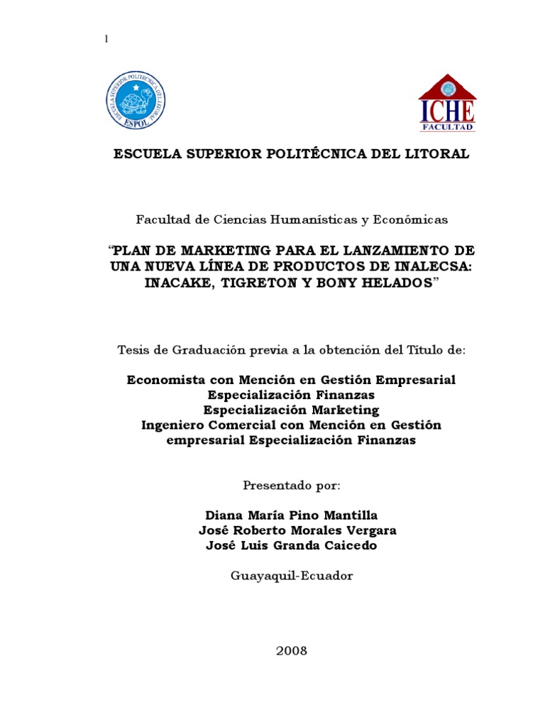 Tesis Cake Helado Inalecsa | PDF | Marca | Marketing