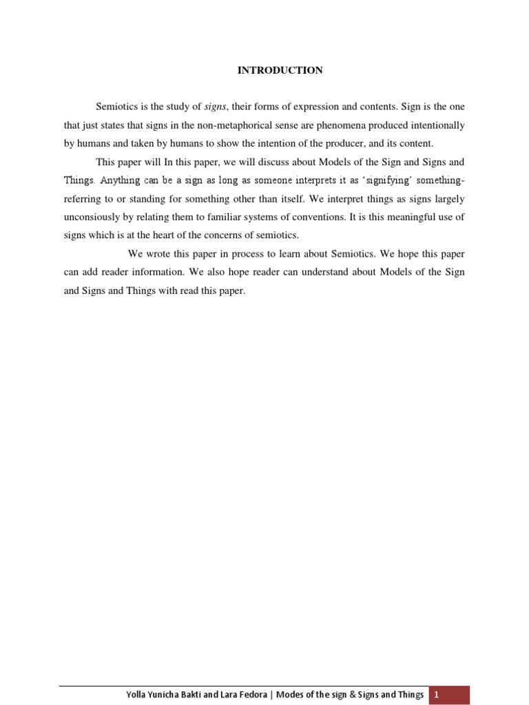 Semiotics Is The Study of Signs | Download Free PDF | Semiotics ...