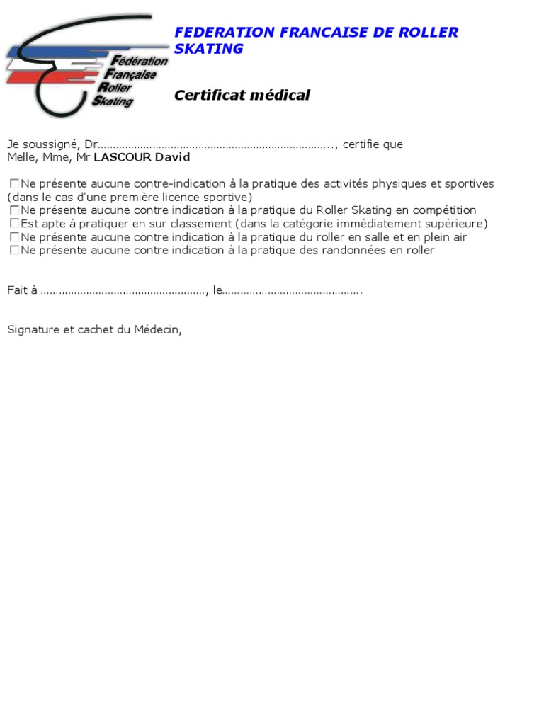 Certificat Medical | PDF | Sports et loisirs | Bien-être