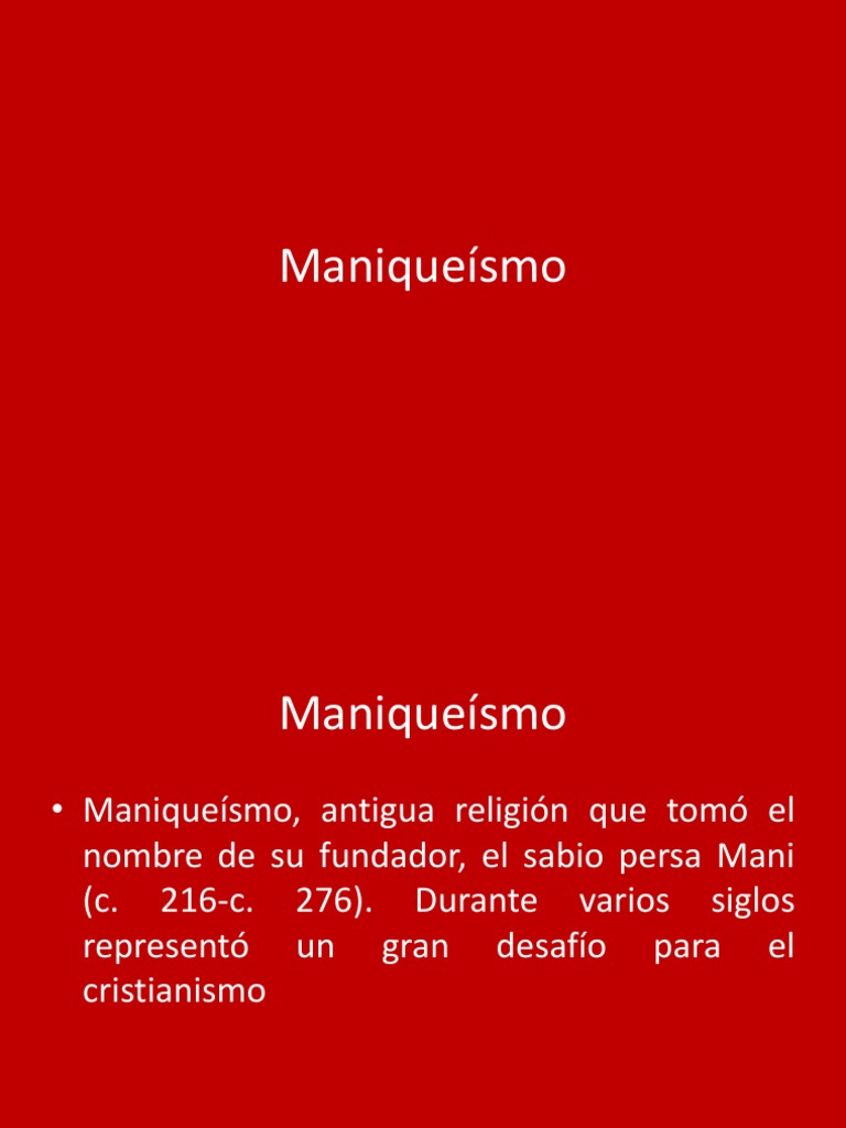 Definición y Doctrinas del Maniqueísmo | PDF | Creencia religiosa y ...